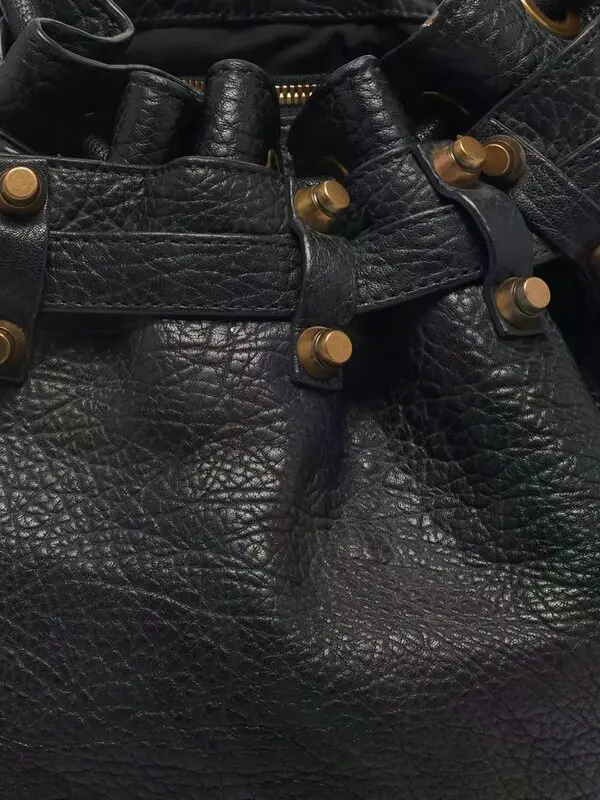 Alexander Wang Diego Pebbled-leather Bucket Bag
