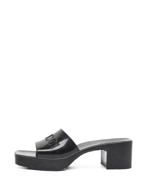 Gucci Logo Platform Sandals