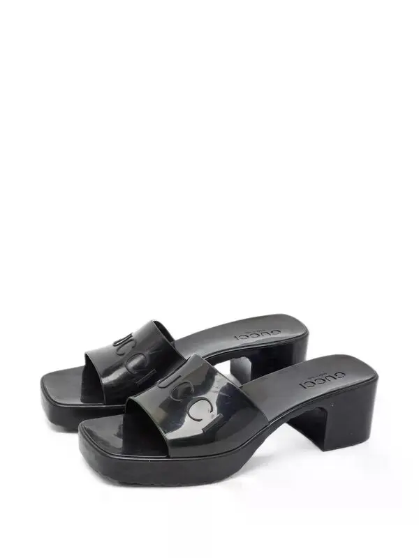 Gucci Logo Platform Sandals
