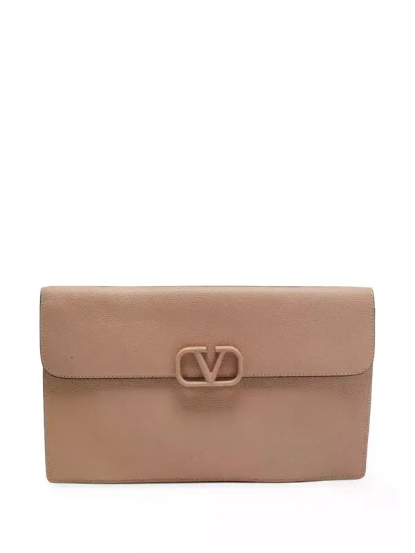 Valentino Garavani Vlogo Flap Clutch Bag