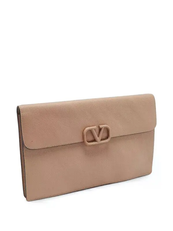 Valentino Garavani Vlogo Flap Clutch Bag