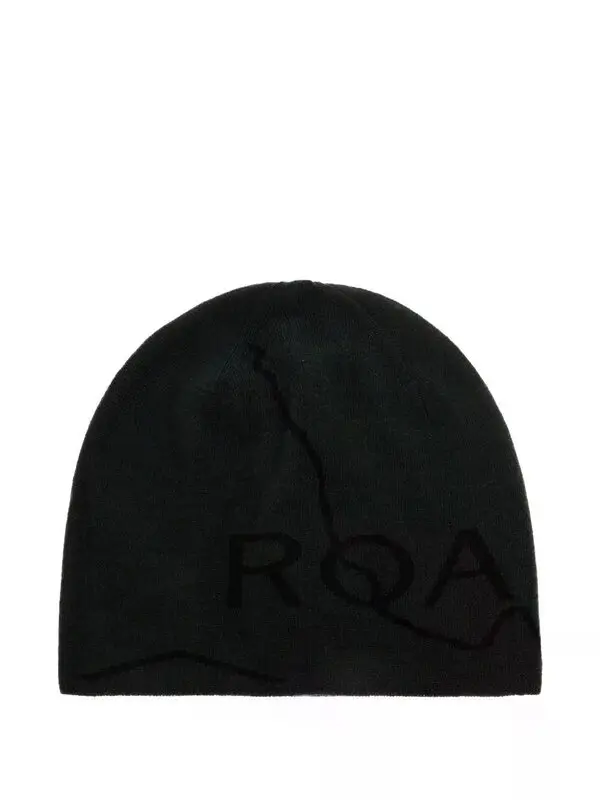 ROA Logo-intarsia Beanie Hat
