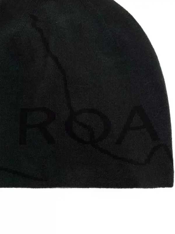 ROA Logo-intarsia Beanie Hat