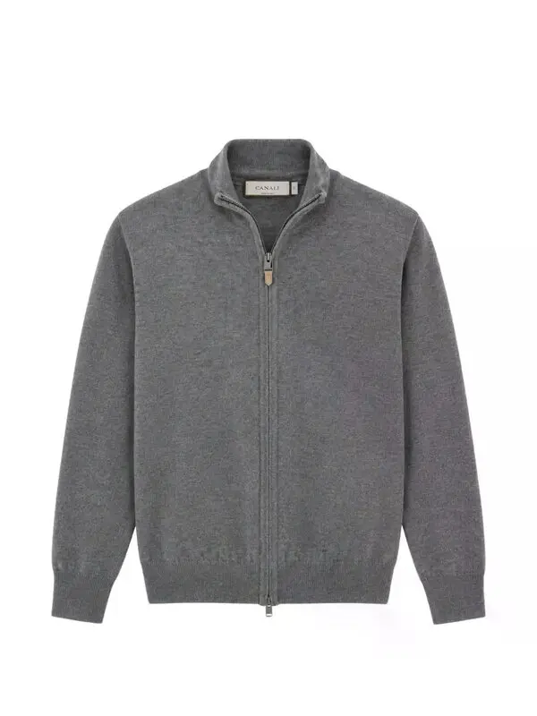 Canali Zip-up Cardigan