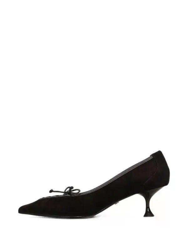 Lola Cruz Daniela Lace-up Suede Pumps