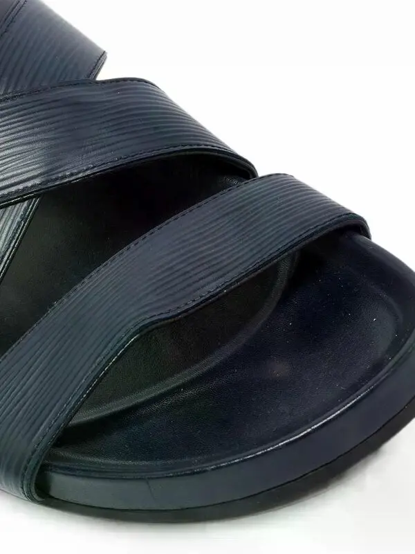 LOUIS VUITTON Mirabeau Epi Leather Sandals