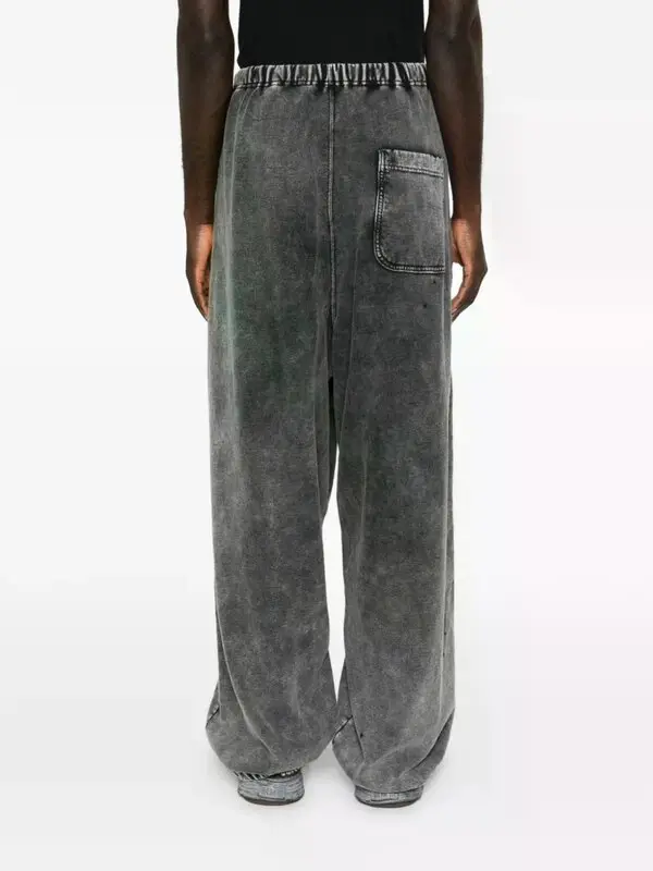 Mihara Yasuhiro Bleached Wide-leg Track Pants
