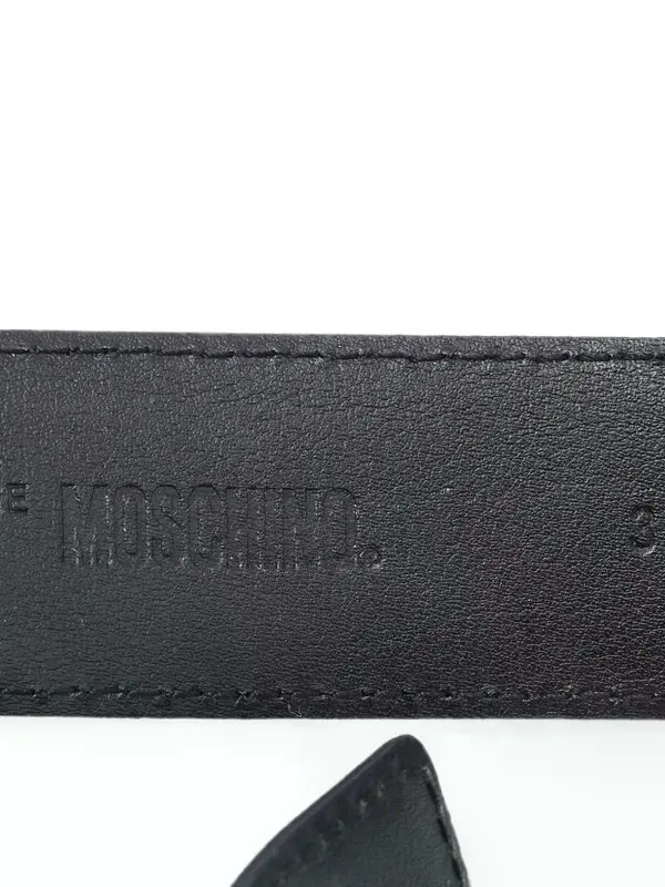 Moschino Logo Plaque Belt