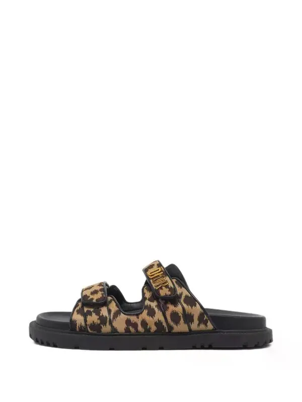 Dior Dioract Patterned Flat Sandals