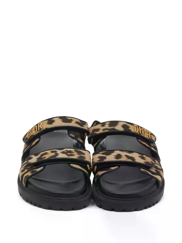 Dior Dioract Patterned Flat Sandals