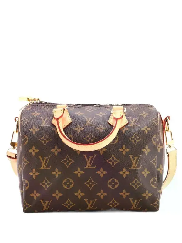 LOUIS VUITTON Speedy Bandouliere Bag Monogram Canvas 25 Satchel - Brown
