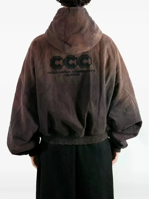 WILLY CHAVARRIA Quilted Juggernaut Logo-embroidered Hooded Jacket