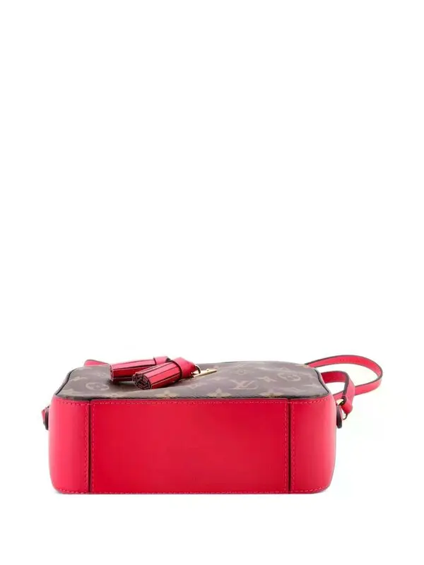 LOUIS VUITTON Saintonge Handbag Monogram Canvas With Leather Crossbody Bag - Pink