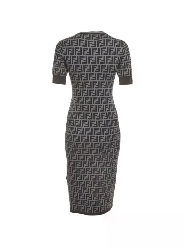 Fendi Zucca-monogram Mini Dress