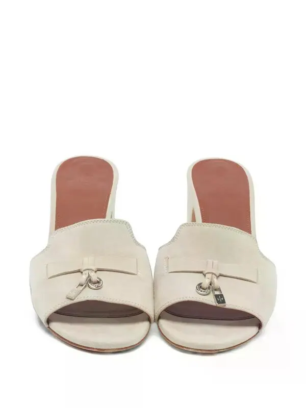Loro Piana Summer Charms Walk Suede Sandals