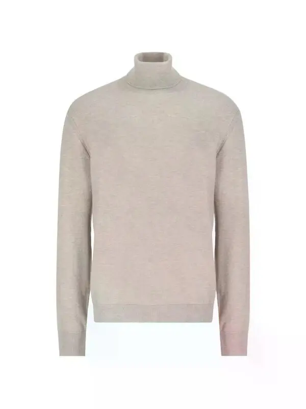 Zegna Roll-neck Knitted Sweater - Neutrals