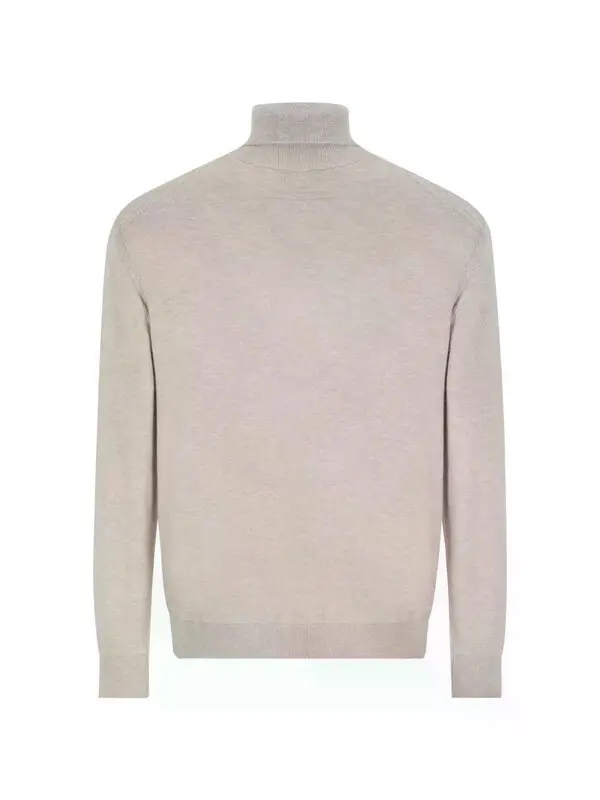 Zegna Roll-neck Knitted Sweater - Neutrals