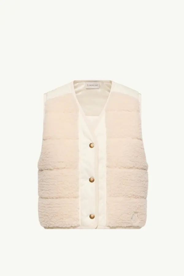 Moncler Fluffy Teddy Padded Vest