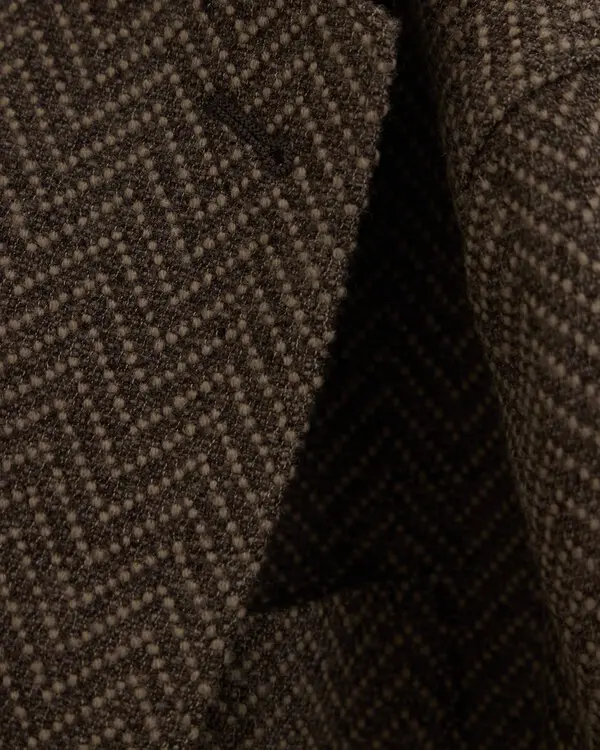 Giorgio Armani Single-breasted Upton Jacket In Wool With Chevron Motif