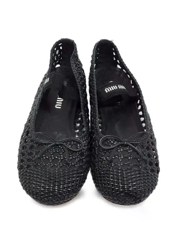 Miu Miu Leather Ballet Flats