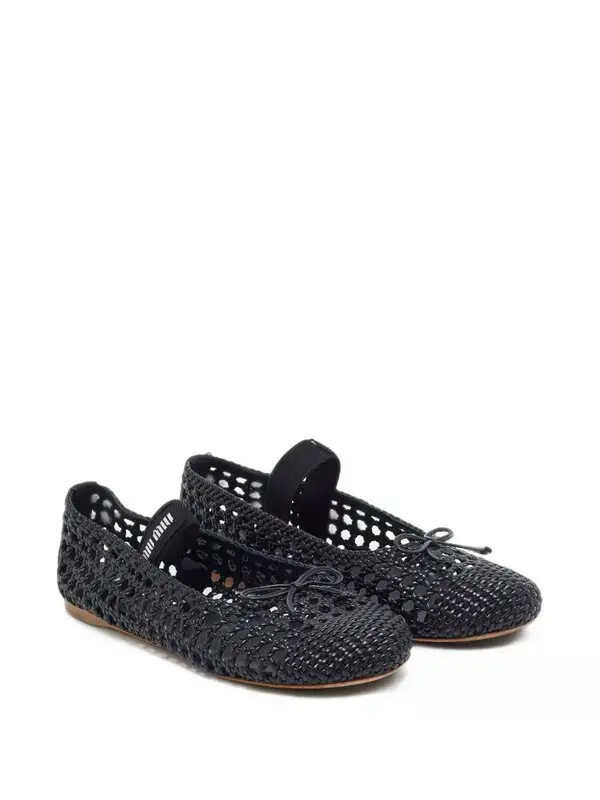 Miu Miu Leather Ballet Flats