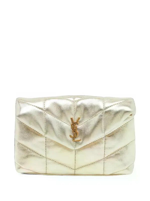 Saint Laurent 2021 Loulou Puffer Quilted Clutch Bag