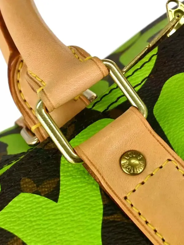 LOUIS VUITTON 50 Graffiti Keepall Monogram Duffle Bag