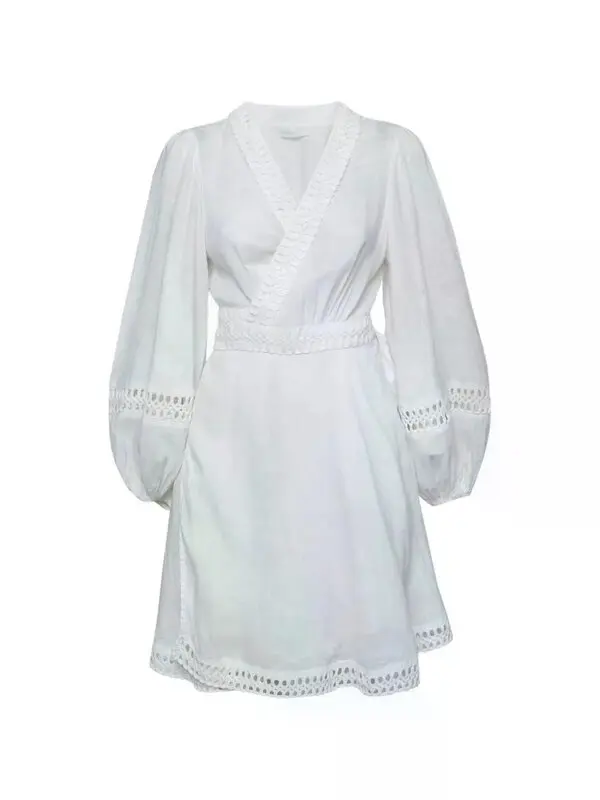 Zimmermann Bells Lace-insert Mini Dress