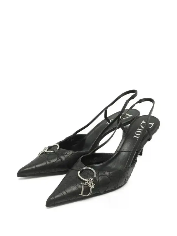 Dior Cannage Quilted Slingback Sandals