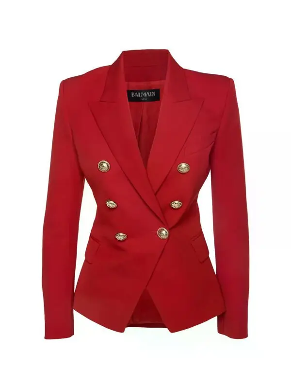 Balmain Wool Double-breasted Blazer