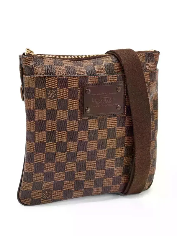 LOUIS VUITTON 2010 Brooklyn Pochette Damier Ebene Shoulder Bag