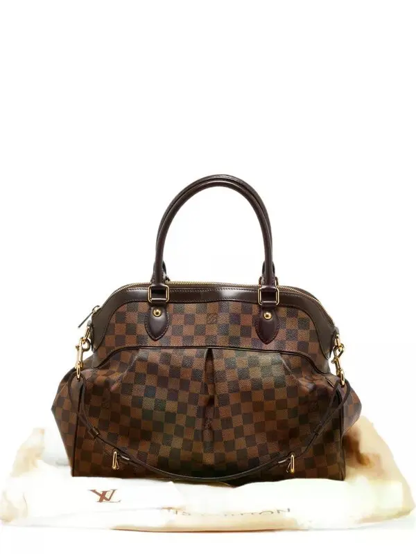 LOUIS VUITTON 2010 Gm Trevi Damier Ebene Satchel Bag