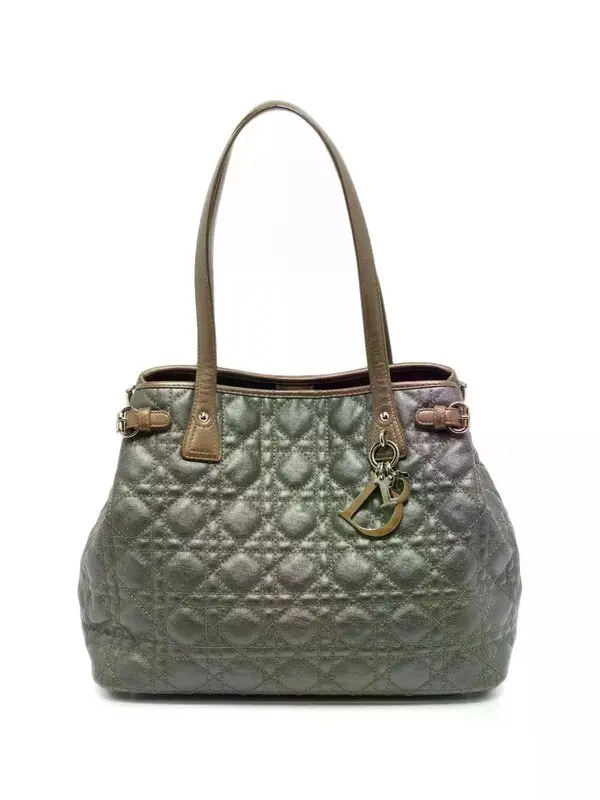 Dior 2010 Small Panarea Cannage Tote Bag