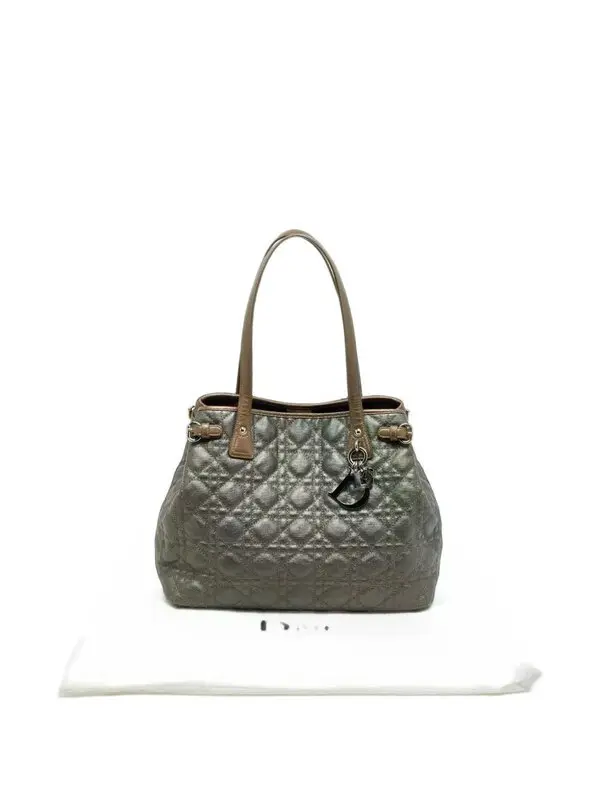 Dior 2010 Small Panarea Cannage Tote Bag
