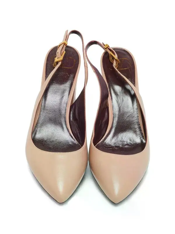 Gucci Pointed-toe Leather Heeled Pumps