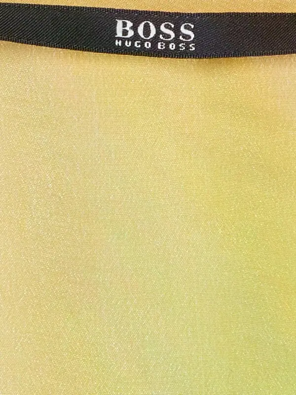 BOSS Smocked-waistband Midi Dress