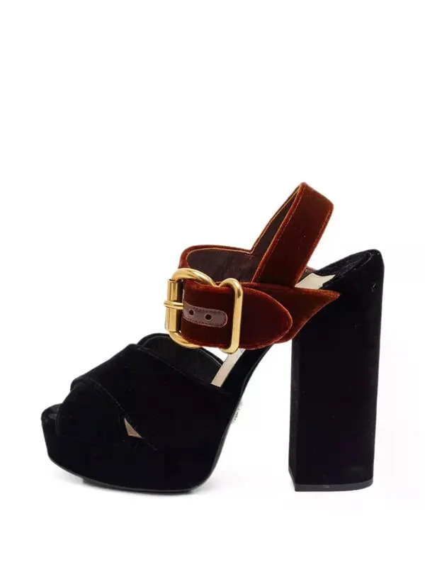 Prada Buckle-fastening Sandals - Black