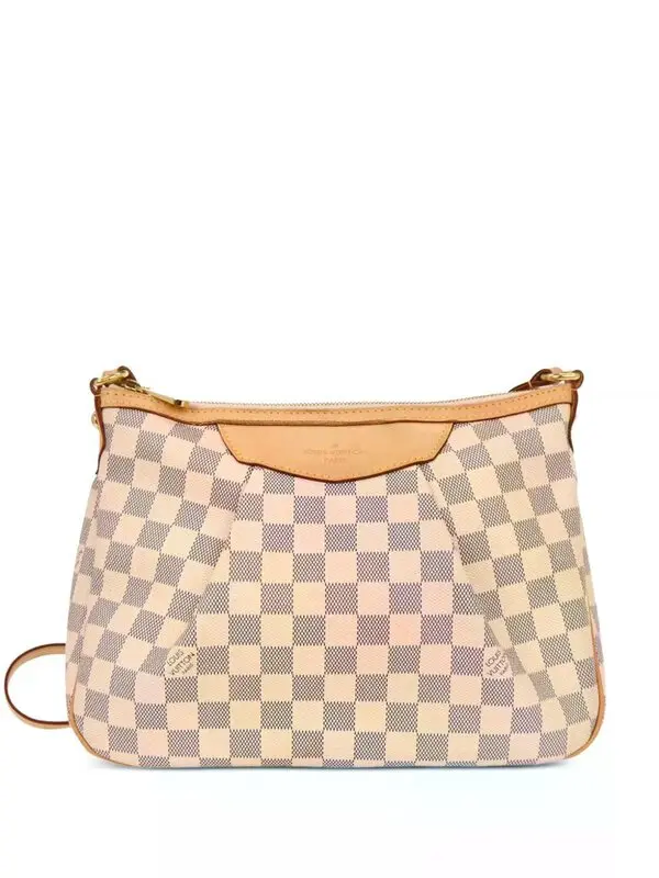 LOUIS VUITTON Pm Damier Azur Siracusa Shoulder Bag - White