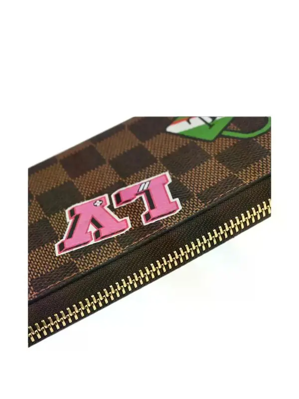 LOUIS VUITTON Damier Ebene Stories Wallet - Brown