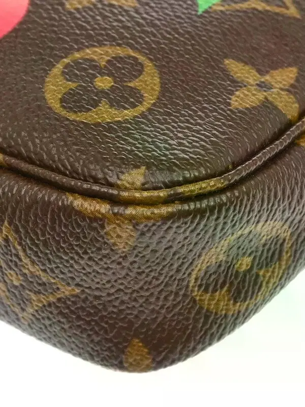 LOUIS VUITTON 2005 Monogram Cherry Pochette Accessoires Tote Bag