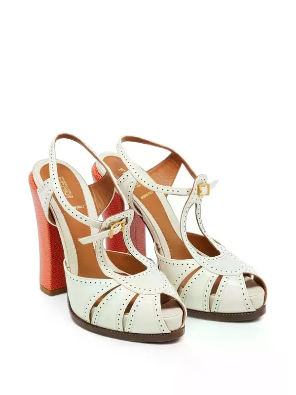 Fendi Cut-out Ankle-strap Heeled Sandals