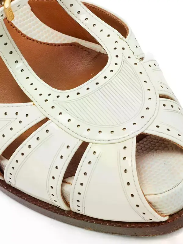 Fendi Cut-out Ankle-strap Heeled Sandals