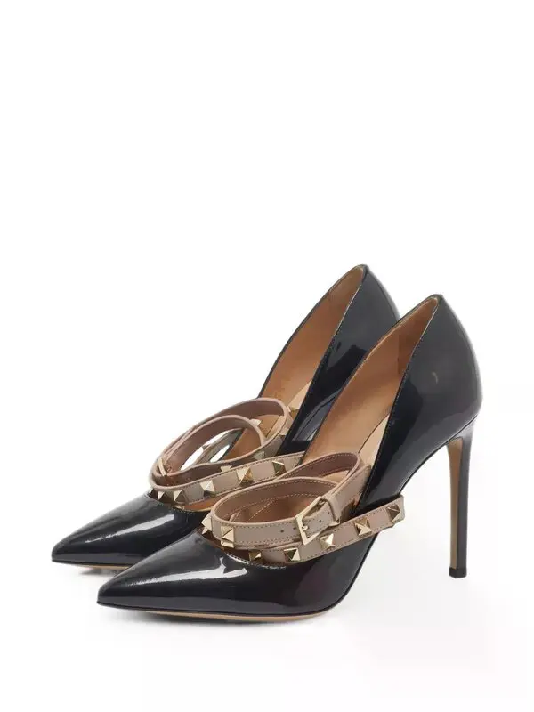Valentino Garavani Rockstud Pointed-toe Pumps - Black