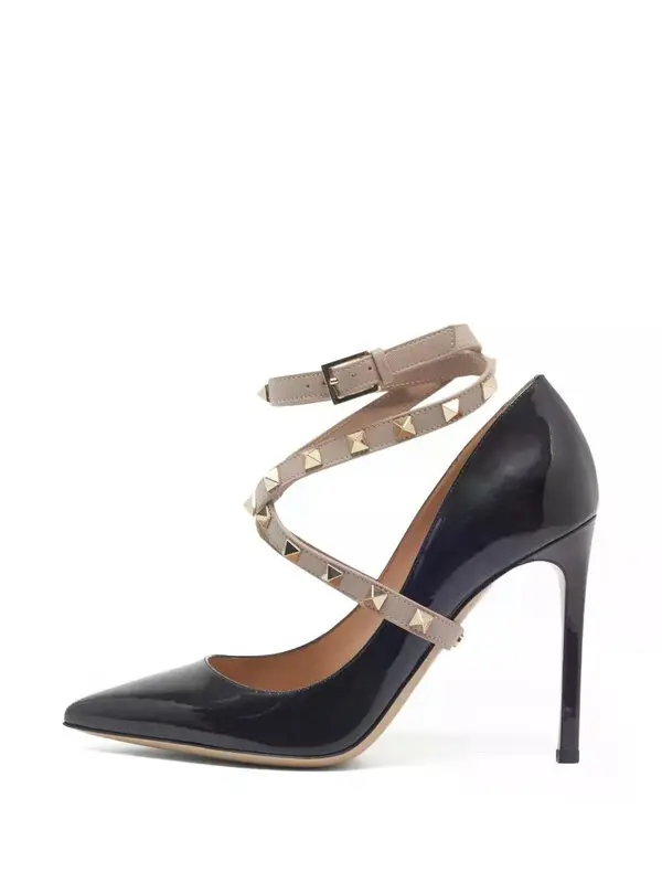 Valentino Garavani Rockstud Pointed-toe Pumps - Black
