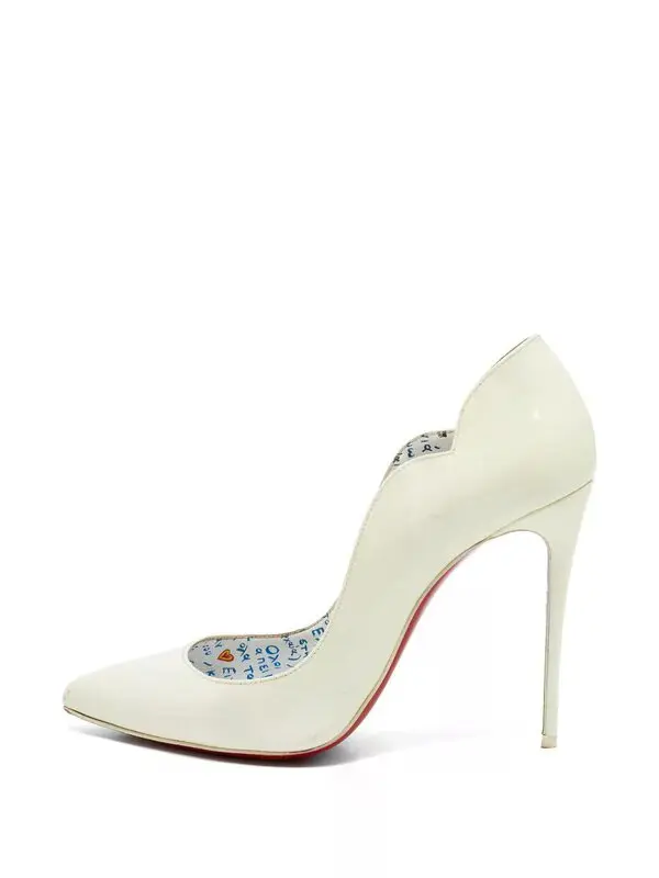 CHRISTIAN LOUBOUTIN Hot Chick Pointed-toe Pumps - Neutrals