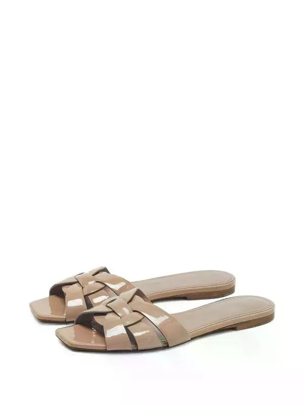Saint Laurent Tribute Sandals - Neutrals