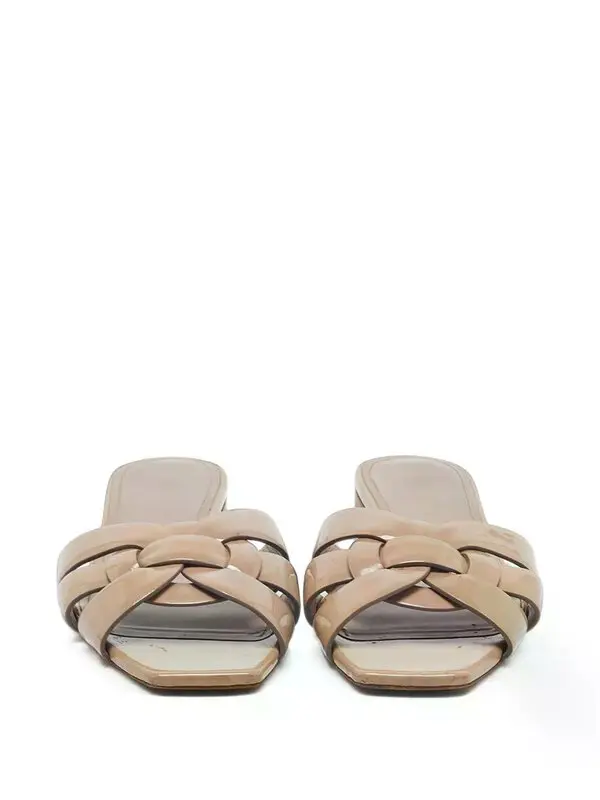 Saint Laurent Tribute Sandals - Neutrals