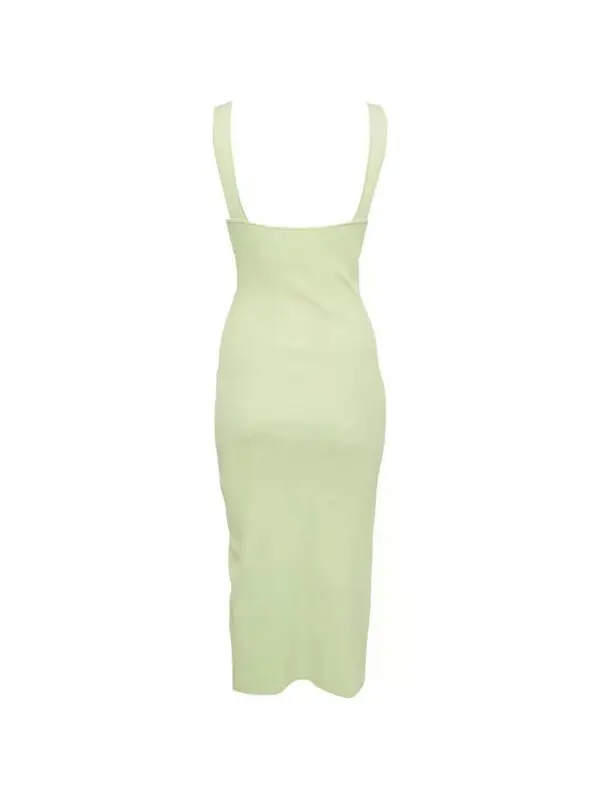 Simkhai Milani Draped V-neck Midi Dress - Green