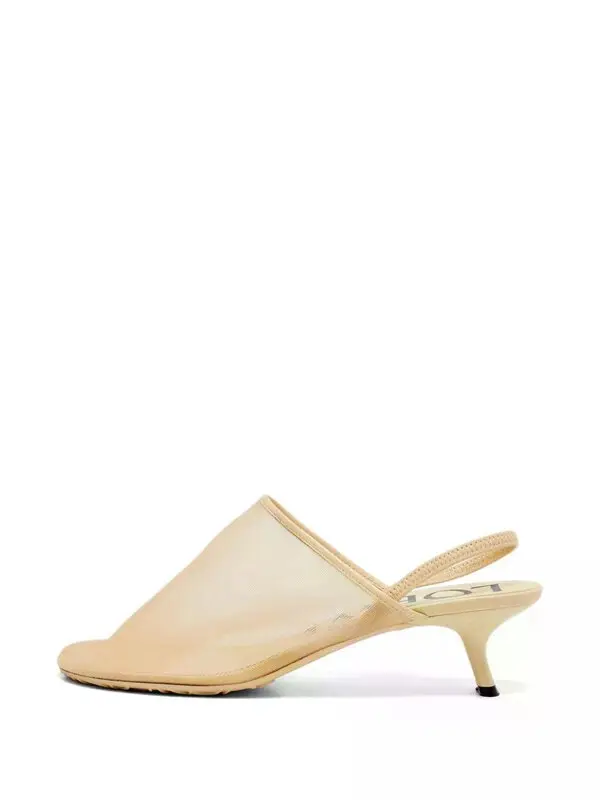 Loewe Petal Slingback Heeled Pumps - Neutrals
