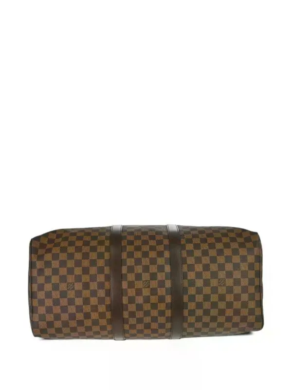 LOUIS VUITTON Damier Keepall Patterned Luggage Bag